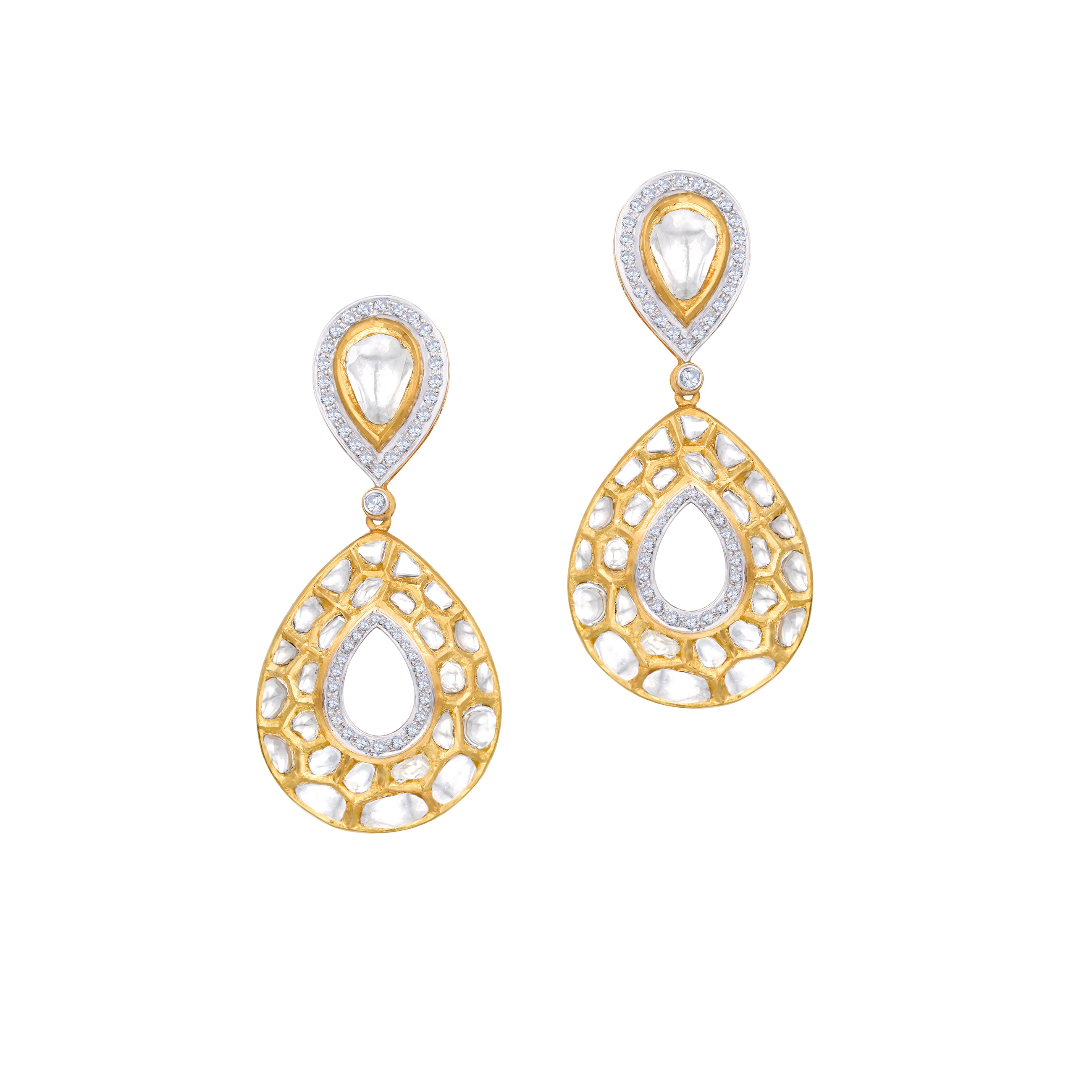 Uncut diamond earrings malabar gold store